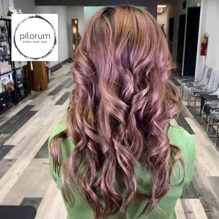 Rose Gold Hair Color | Pilorum Salon and Spa